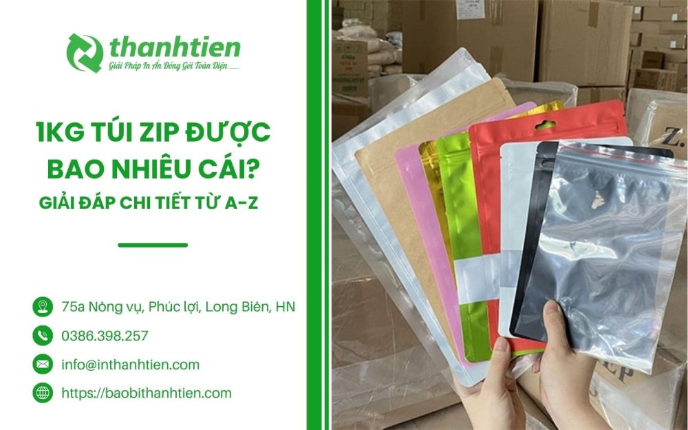 Các Kích Thước Túi Zip Thông Dụng Và Phổ Biến Hiện Nay